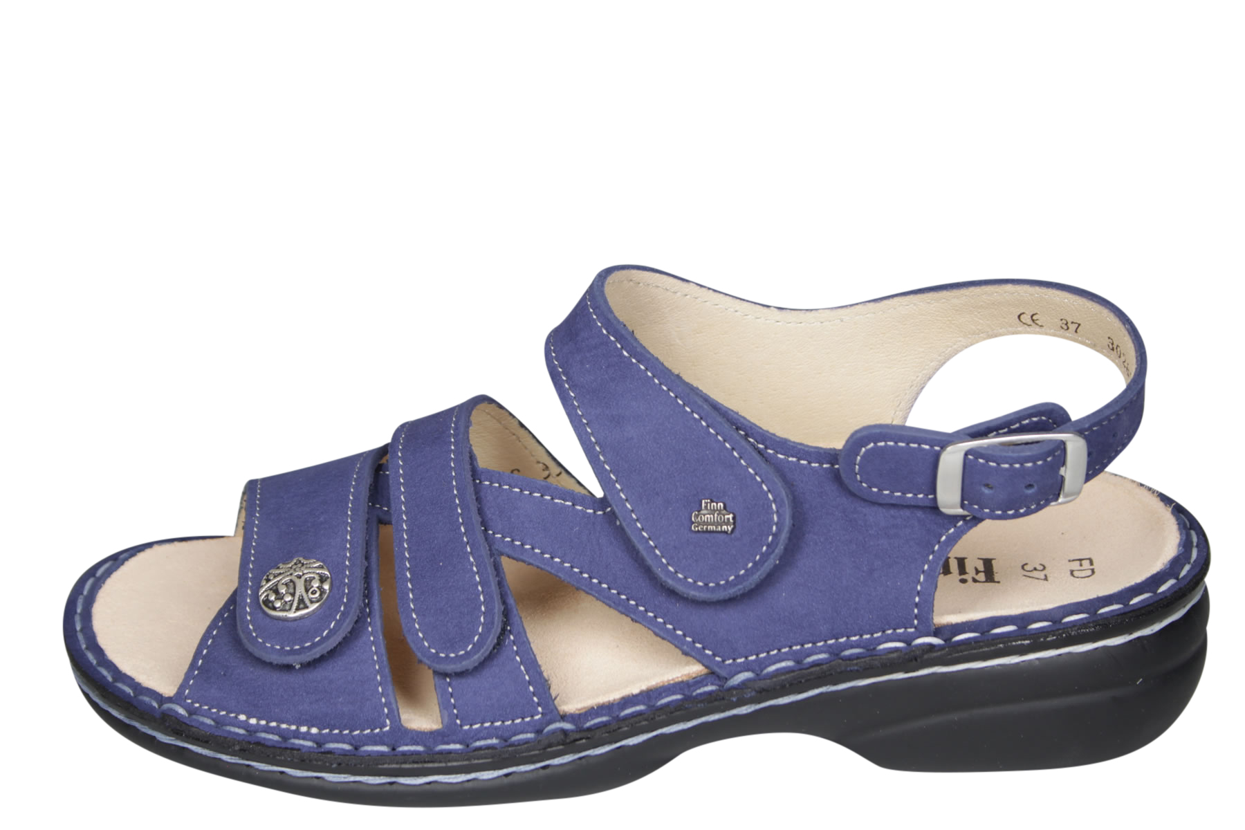 Finn Comfort 2562 Gomera Blauwe Sandaal | Wijdeman Dames Schoenen